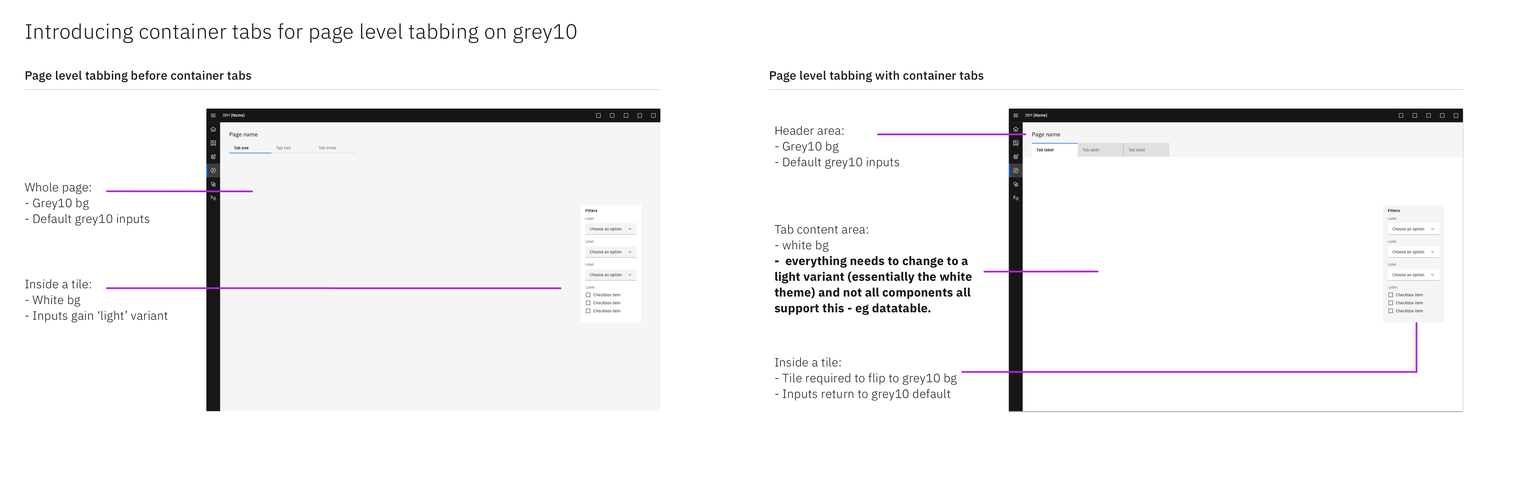 Exploring Container tabs effect on overall page styling. · Issue #5490 ...