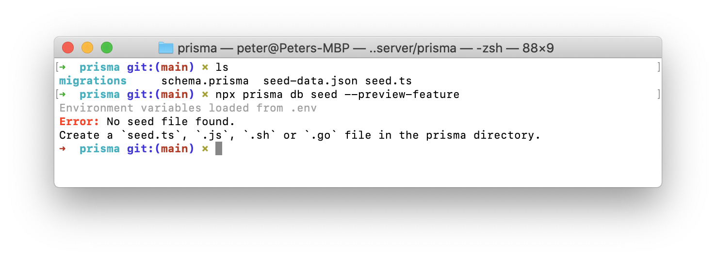 Preview feature feedback: Integrated seeding · Issue #5161 · prisma/prisma · GitHub