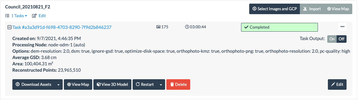 WebODM process not generating requsted orthophoto-kmz · Issue #1056 · OpenDroneMap/WebODM · GitHub