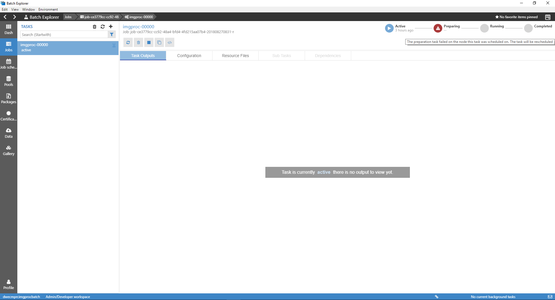 Batch failure: ContainerInvalidSettings · Issue #4 · Azure/Batch · GitHub