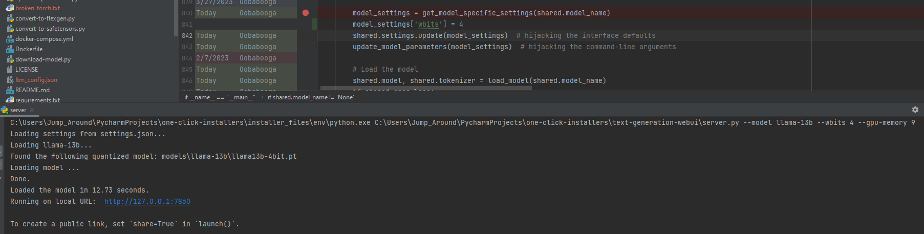 Some command line arguments ignored on start · Issue #1190 · oobabooga/text-generation-webui ...