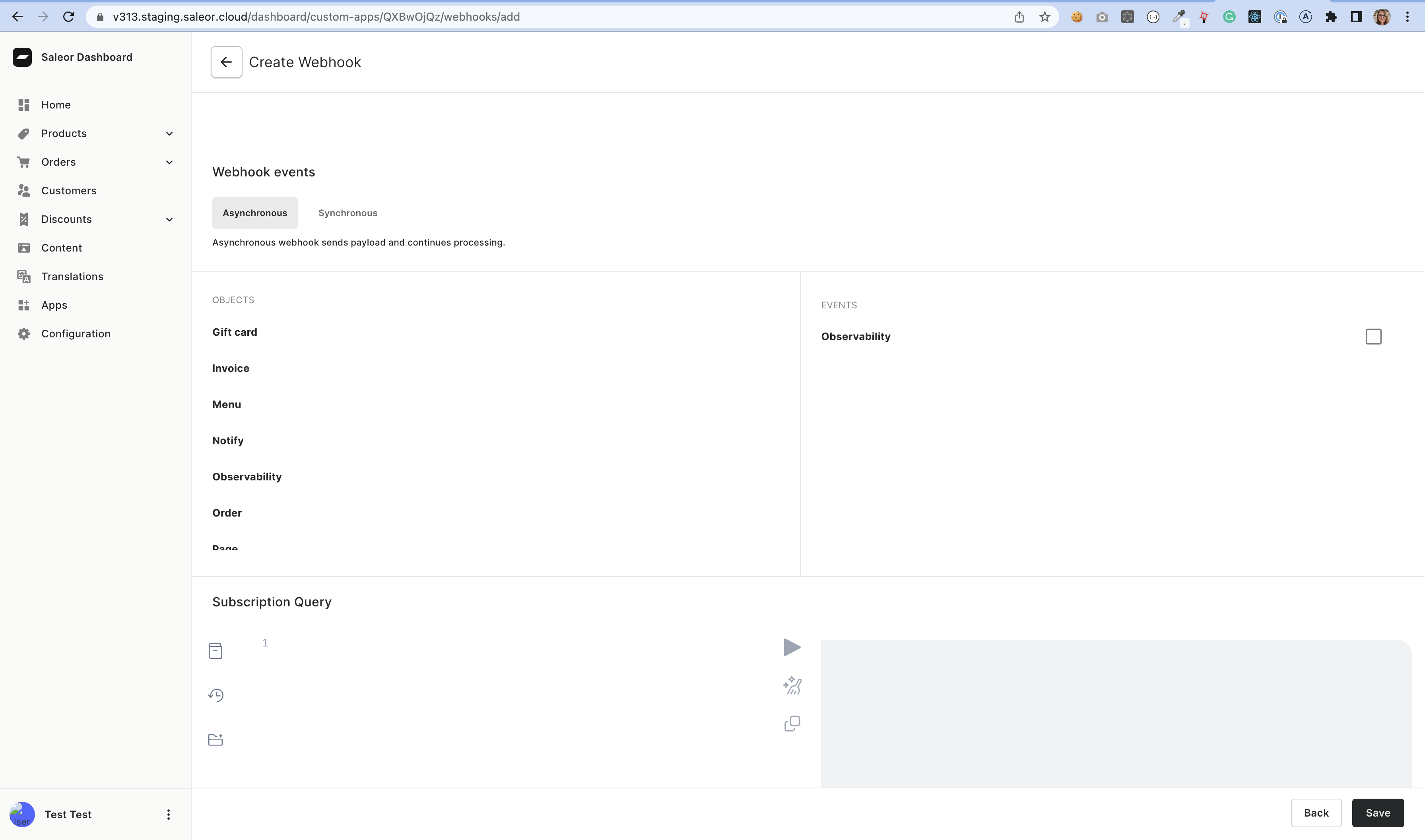 Observability event missing on the dashboard webhook view in 3.10, 3.11 ... Observability event missing on the dashboard webhook view in 3.10, 3.11 ...