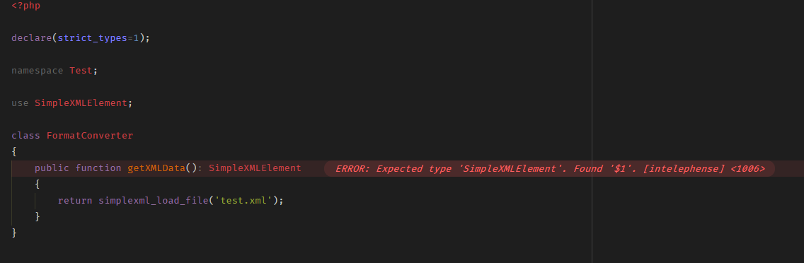 Expected Type Simplexmlelement Found 1 · Issue 2100 · Bmewburn