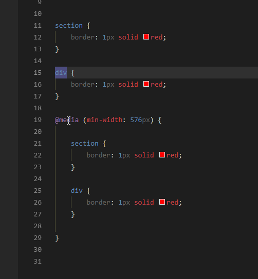 Too wide @media hover highlighting? · Issue #78567 · microsoft/vscode ...