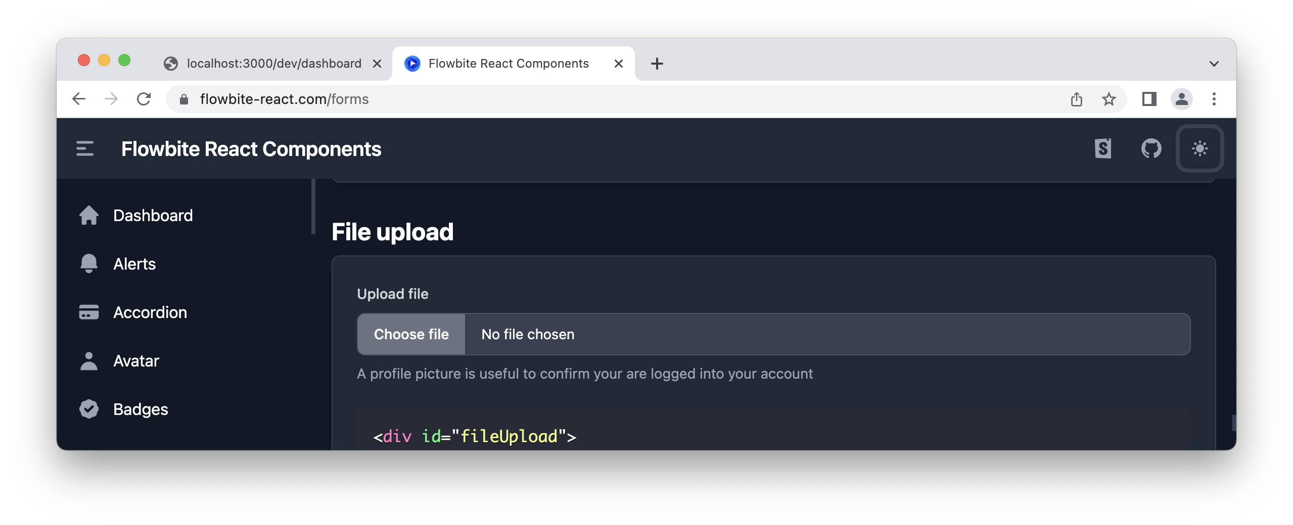 Button Choose File Issue With The Border Radius · Issue 496 · Themesberg Flowbite React · Github