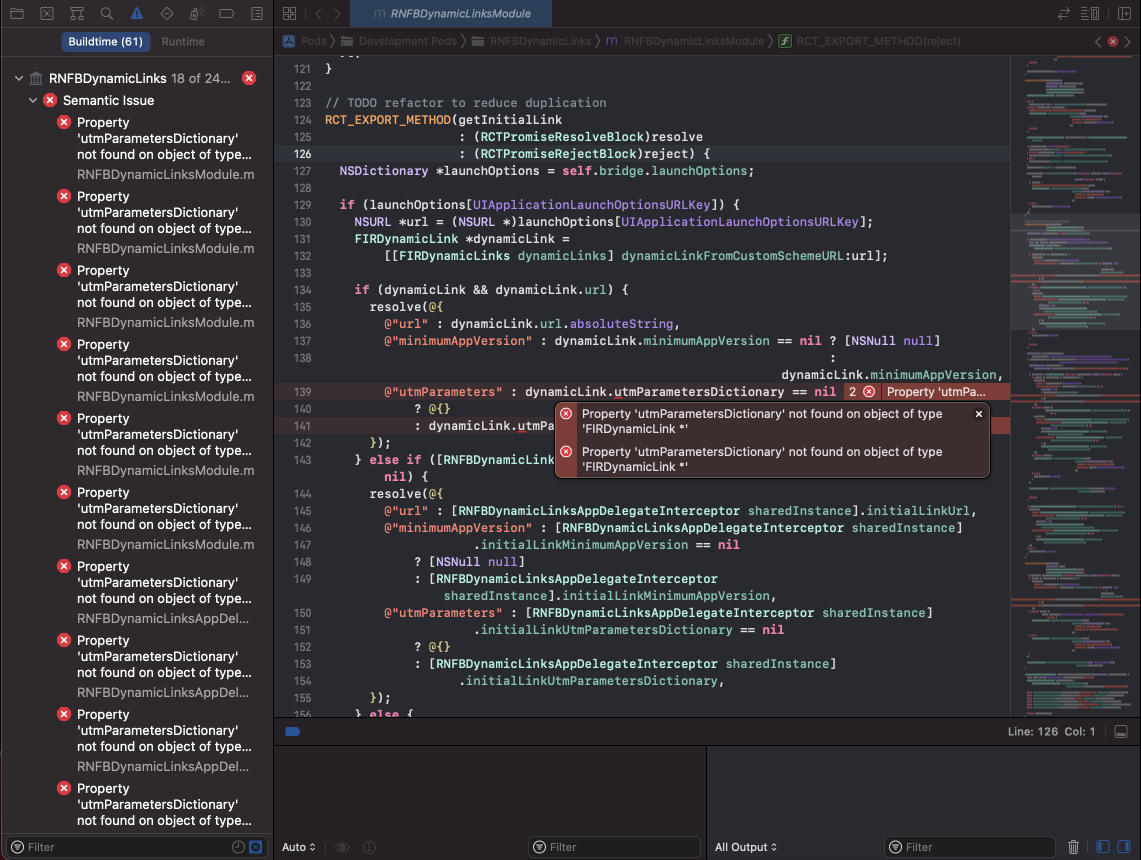 [🐛] Build fails with DynamicLinks dependency · Issue #5773 · invertase/react-native-firebase ...