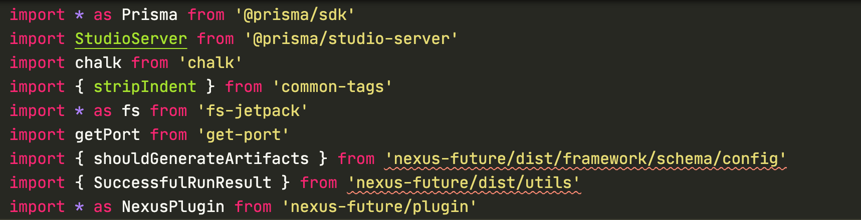 Error: Cannot find module 'nexus-future/dist/framework/schema/config' · Issue #487 · prisma-labs ...