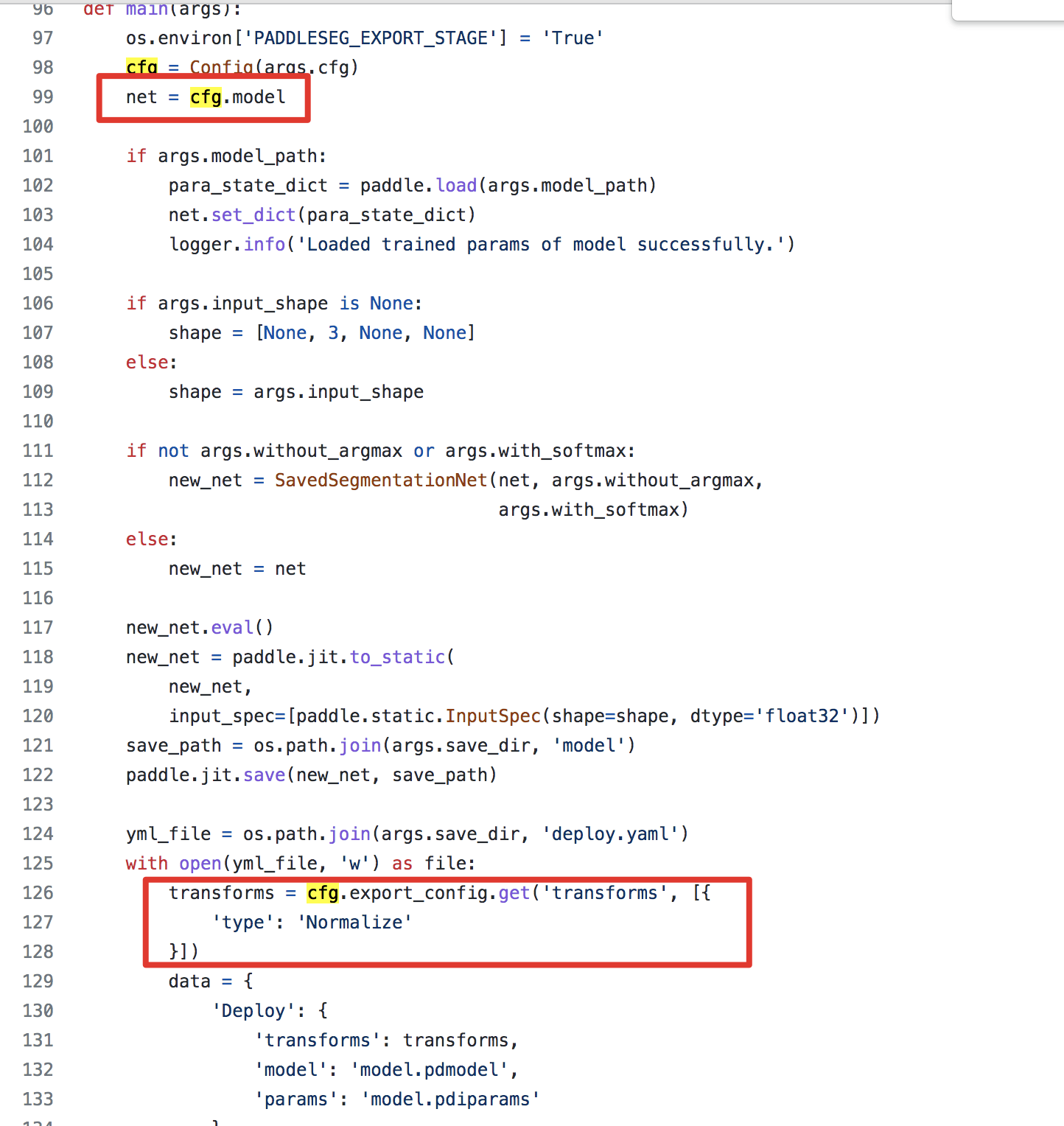 [General Issue]关于模型导出并推理 · Issue #1802 · PaddlePaddle/PaddleSeg · GitHub