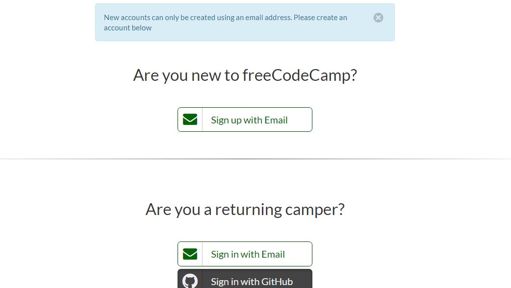 Can't login to FreeCodeCamp · Issue #7122 · freeCodeCamp/freeCodeCamp · GitHub