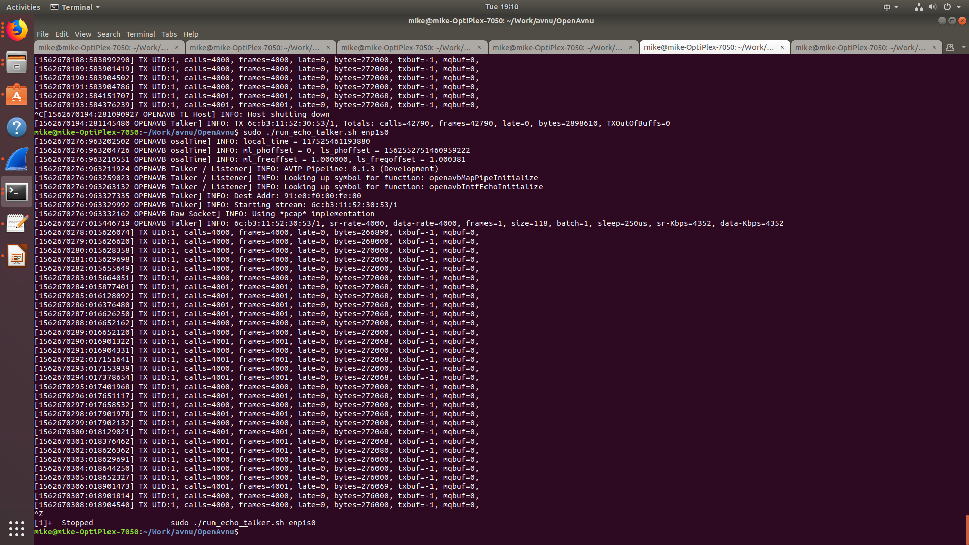 echo_talker and echo_listener issue · Issue #724 · Avnu/OpenAvnu · GitHub