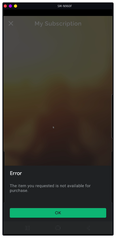 in_app_purchase plugin: The item you requested is not available for ...