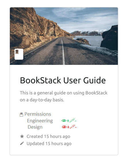 Show Book permissions Directly on Book Cards · Issue #4250 · BookStackApp/BookStack · GitHub