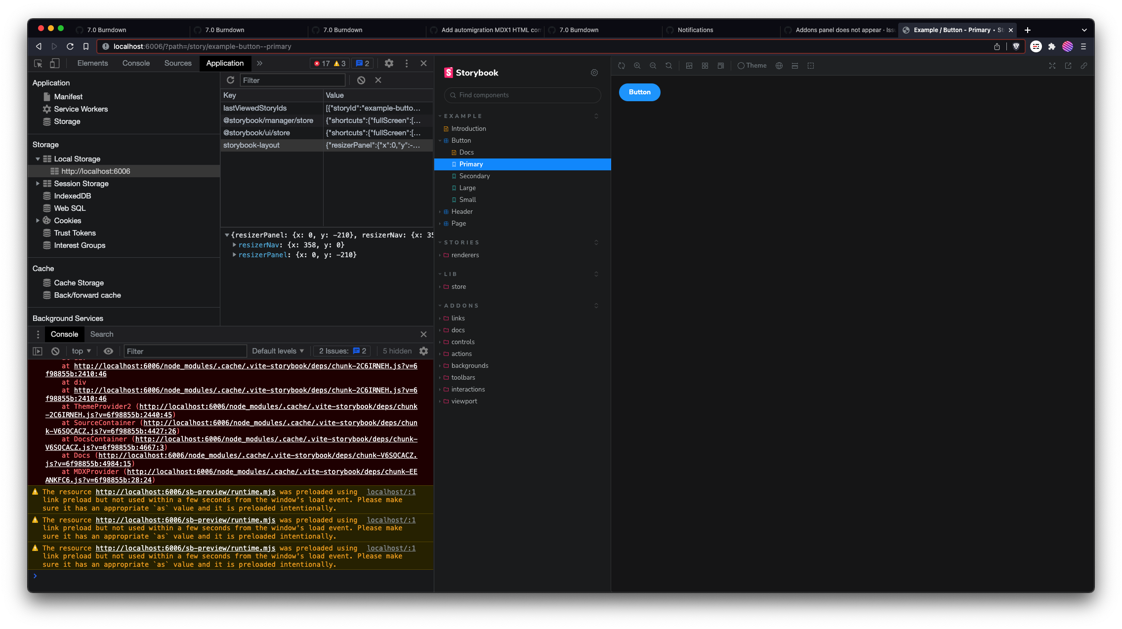 Addons panel does not appear · Issue #14916 · storybookjs/storybook · GitHub
