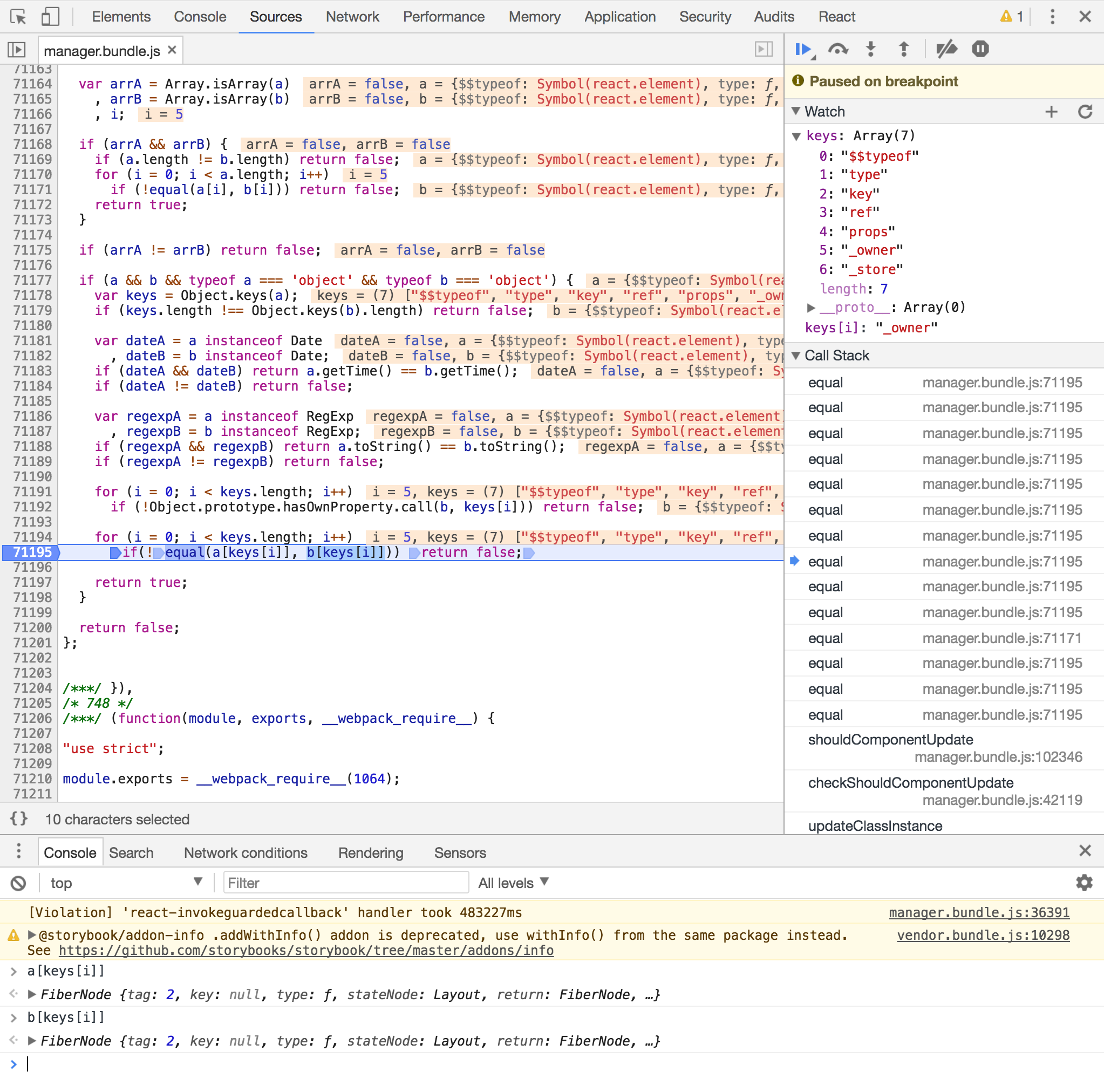 Too Much Recursion After Introduction Of Fast Deep Equal · Issue 238 · Tomkp React Split Pane