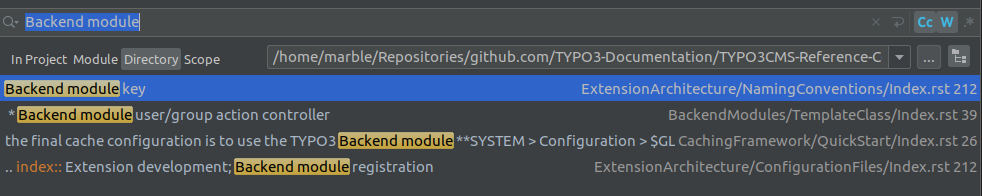 Check spelling "Backend M/module" · Issue #1158 · TYPO3-Documentation/TYPO3CMS-Reference-CoreApi ...