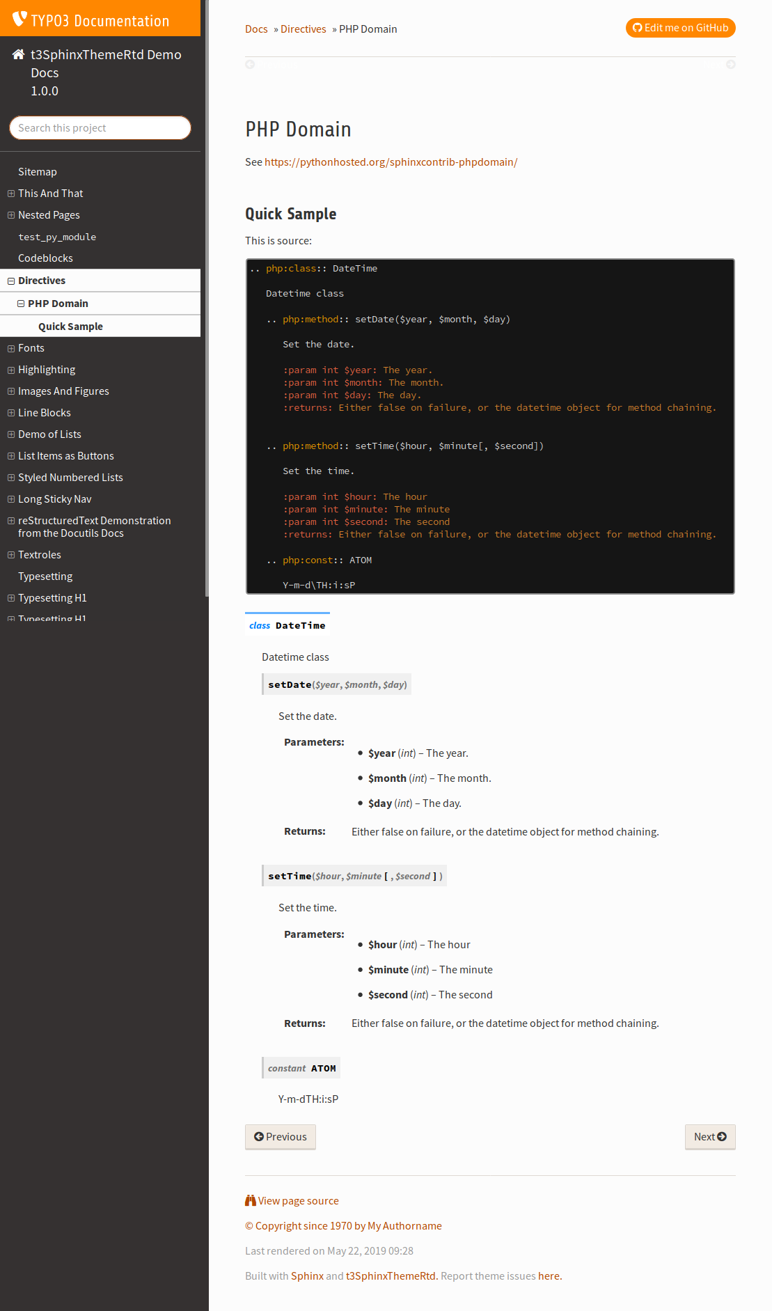 Wanted Sphinxcontrib Phpdomain Sphinx Extension · Issue 20 · T3docs Docker Render