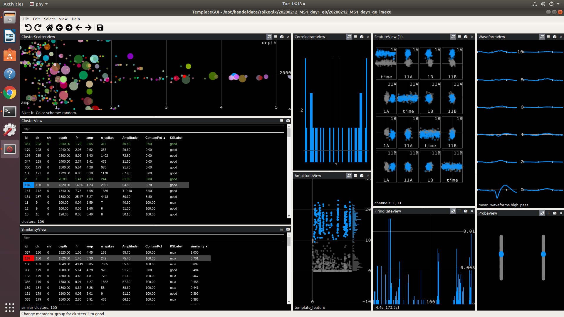 Phy2 GUI freezes cluster display · Issue #984 · cortex-lab/phy · GitHub