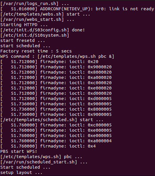 [ 210.320000] firmadyne: ioctl: 0x4 · Issue #85 · attify/firmware-analysis-toolkit · GitHub