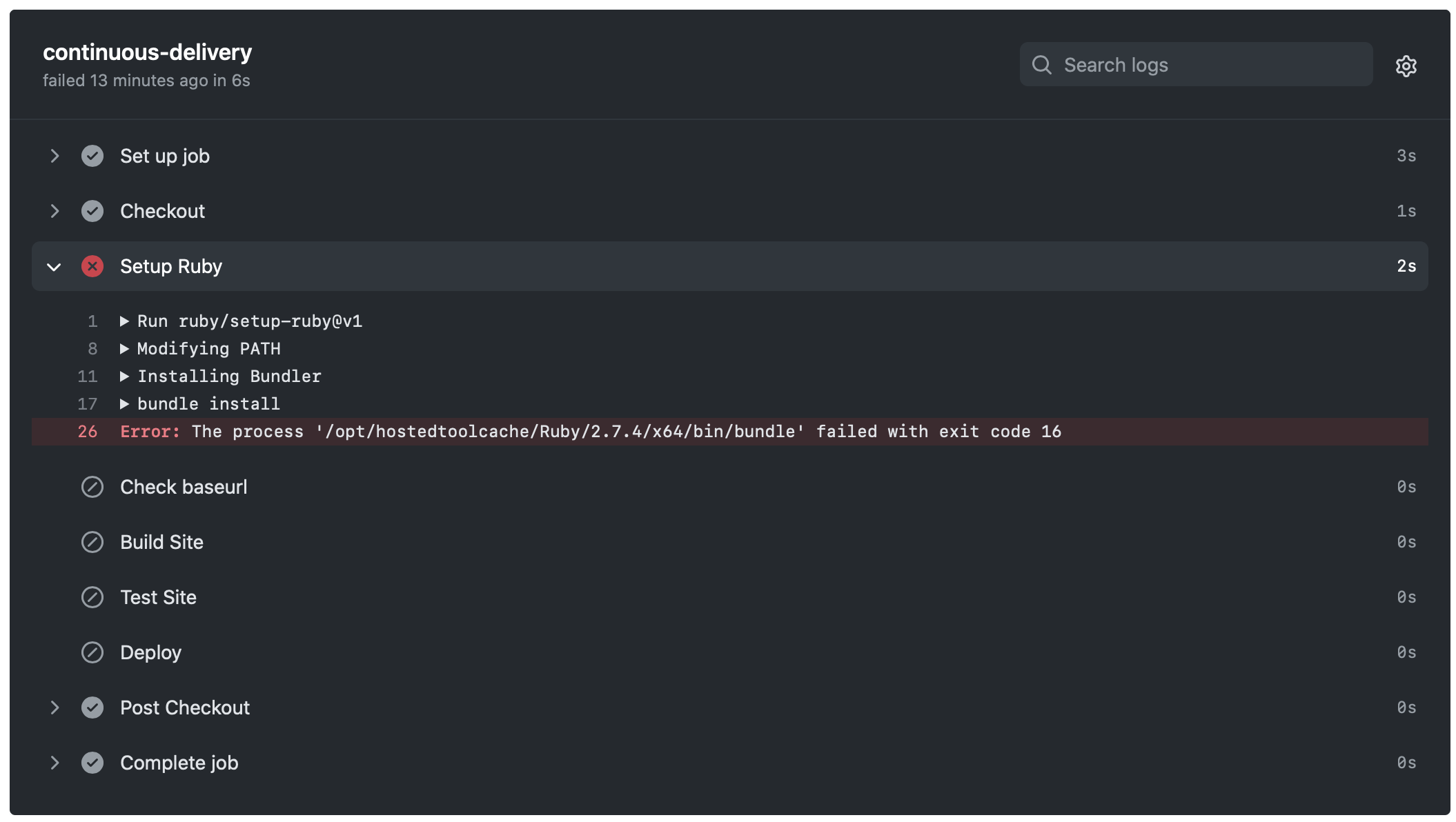 Automatic Build Failed During Setup Ruby Phase · Issue 393 · Cotes2020jekyll Theme Chirpy · Github 0335