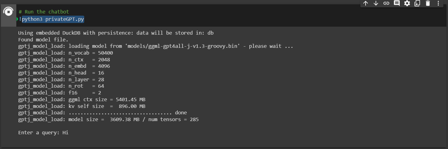 Infinite looping in privateGPT.py · Issue #2 · maozdemir/privateGPT-colab · GitHub