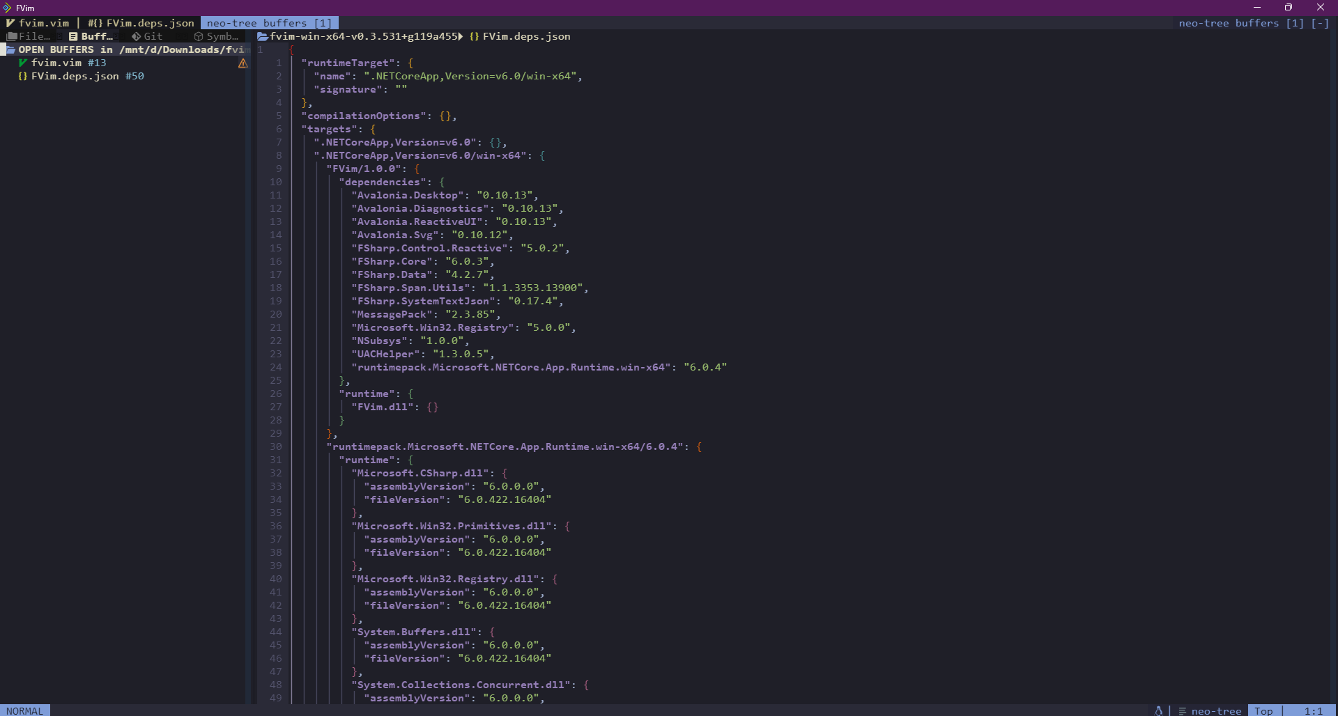 buffers tab empty in fvim wsl astronvim · Issue #849 · nvim-neo-tree ...