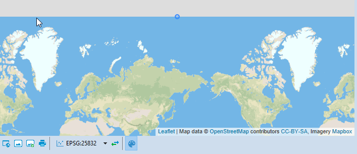 Geometries with EPSG:25832 are not displayed correctly in the map panel ...