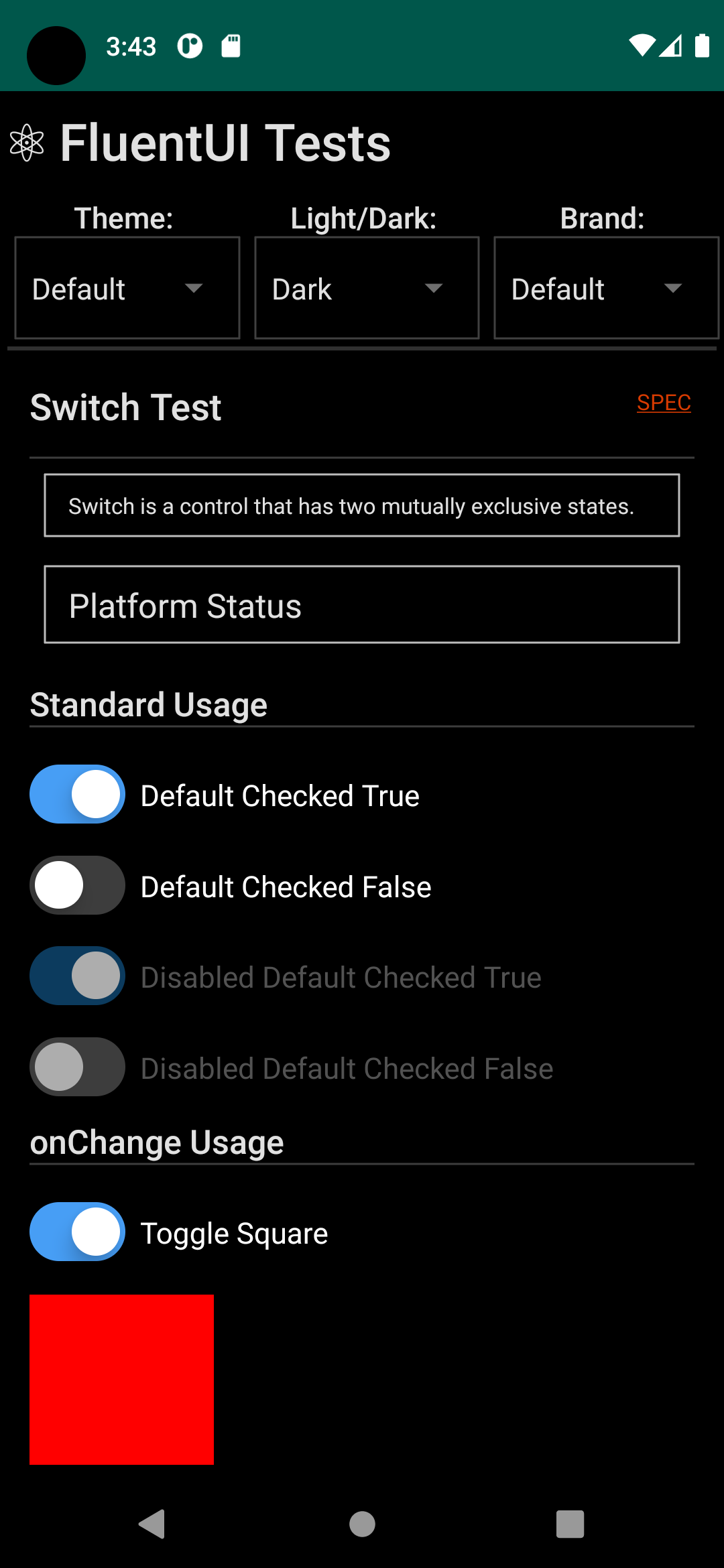 [switch] Animation Using Animated Api Removing Layoutanimation By Rohanprasadofficial · Pull