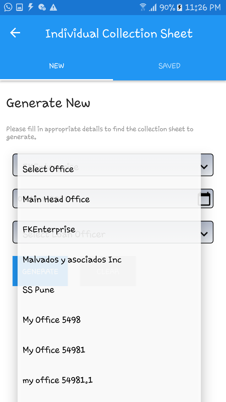 Ui Enhancement Of Individual Collection Sheet Spinner · Issue 1369 · Openmf Android Client · Github