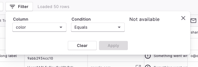 Field Filter UI update - Color Field · Issue #523 · rowyio/rowy · GitHub
