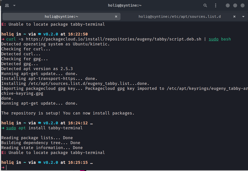 support for ubuntu kinetic · Issue #7697 · Eugeny/tabby · GitHub