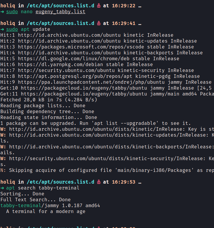 support for ubuntu kinetic · Issue #7697 · Eugeny/tabby · GitHub
