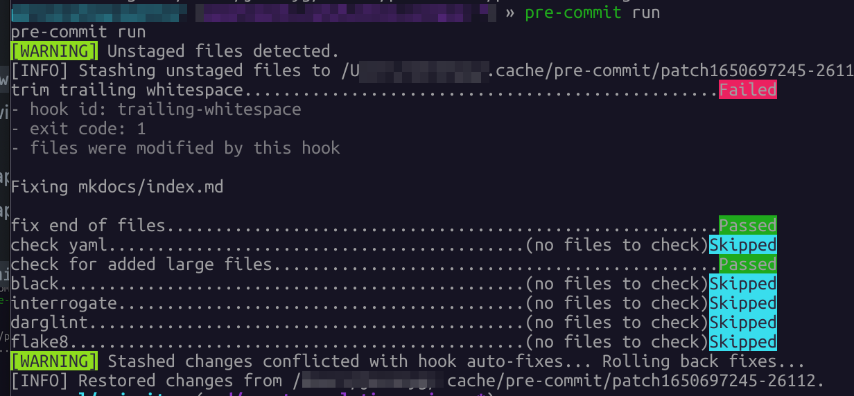pre-commit with git hooks do not show proper colours in terminal · Issue #2356 · pre-commit/pre ...