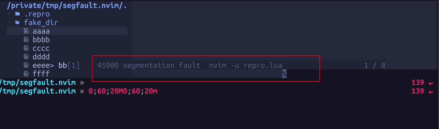 bug: Strange segfault bug with nvim-tree and telescope 路 Issue #176 ... bug: Strange segfault bug with nvim-tree and telescope 路 Issue #176 ...