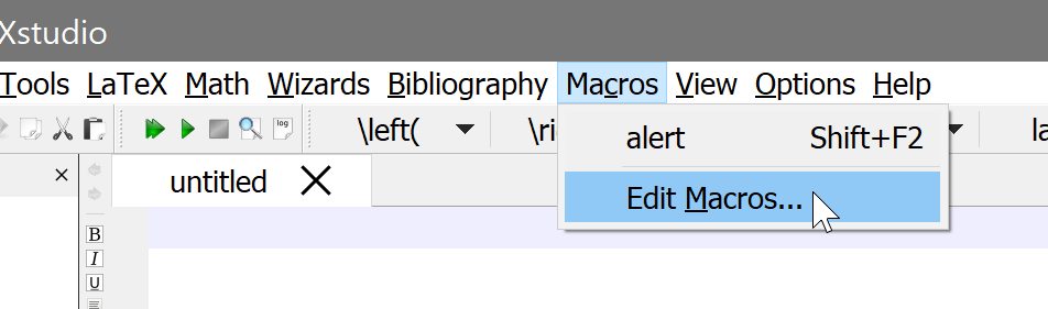 Shortcuts changed from within config menu not propagated back to macro dialog · Issue #384 ...