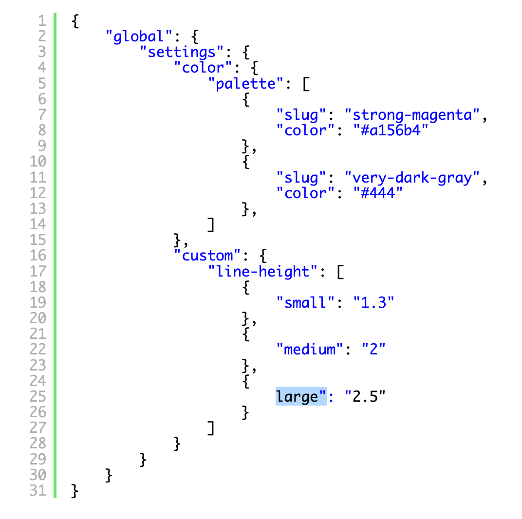 Docs: experimental-theme.json is missing a double quotation · Issue ...