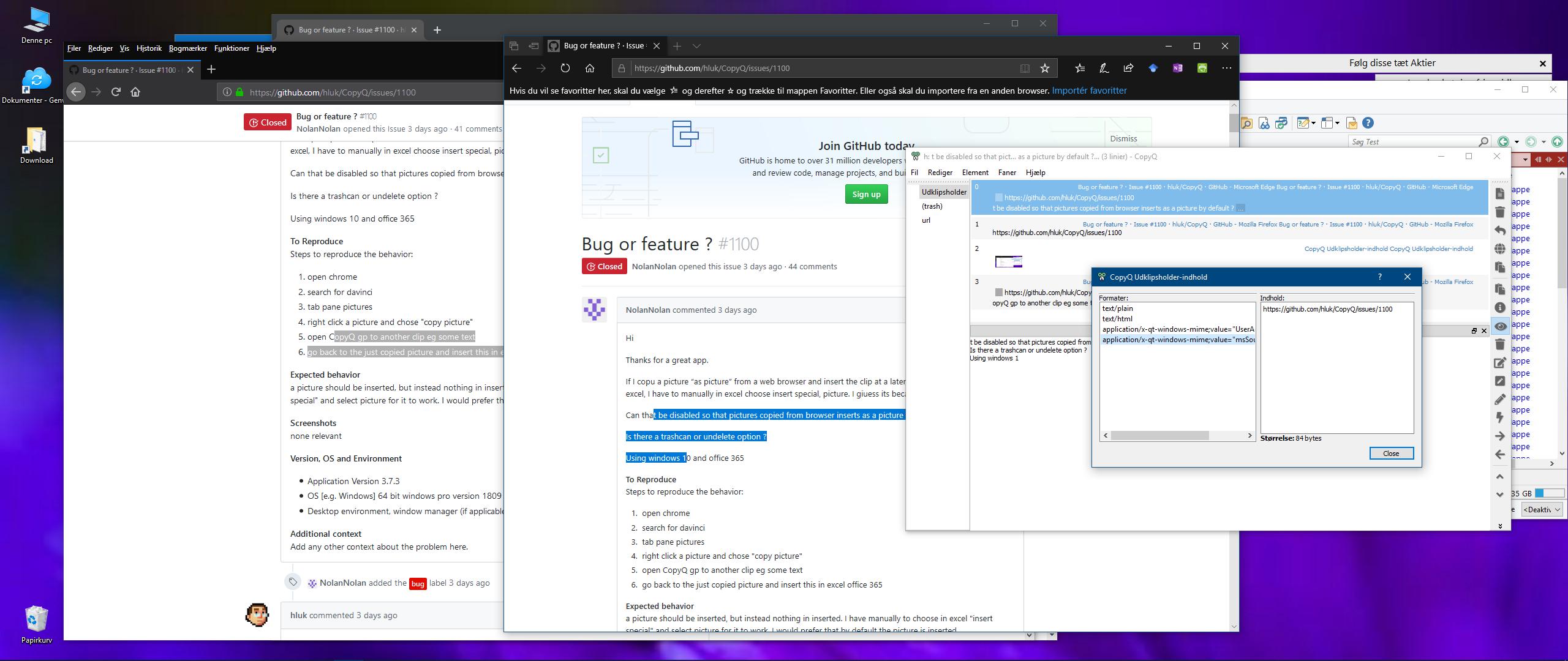 Bug or feature ? · Issue #1100 · hluk/CopyQ · GitHub