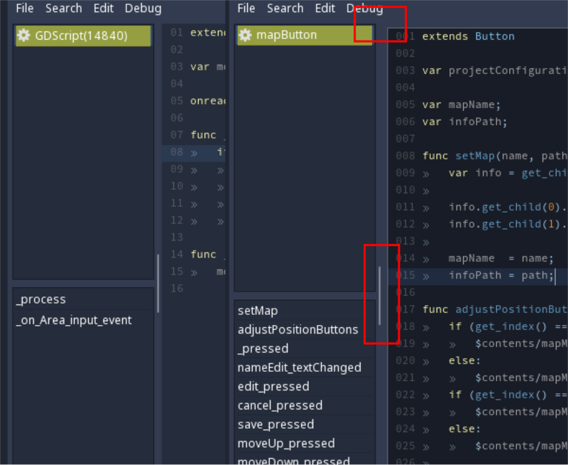 Script Editor's small spacing issue · Issue #11037 · godotengine/godot · GitHub