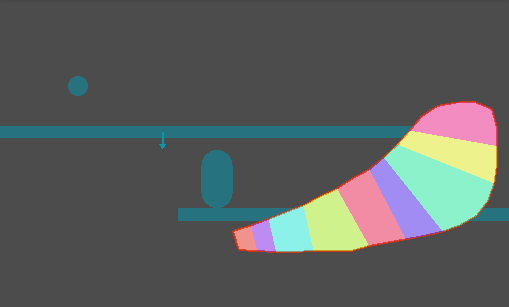 KinematicBody2D get's stuck when sliding up a ramp while touching a one-way collision body ...