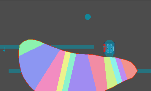 KinematicBody2D get's stuck when sliding up a ramp while touching a one-way collision body ...