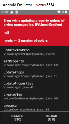 Error while updating property 'colors' of a view managed by: BVLinearGradient · Issue #468 ...