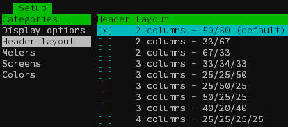 Customizable Header Layout(s) · Issue #1078 · htop-dev/htop · GitHub