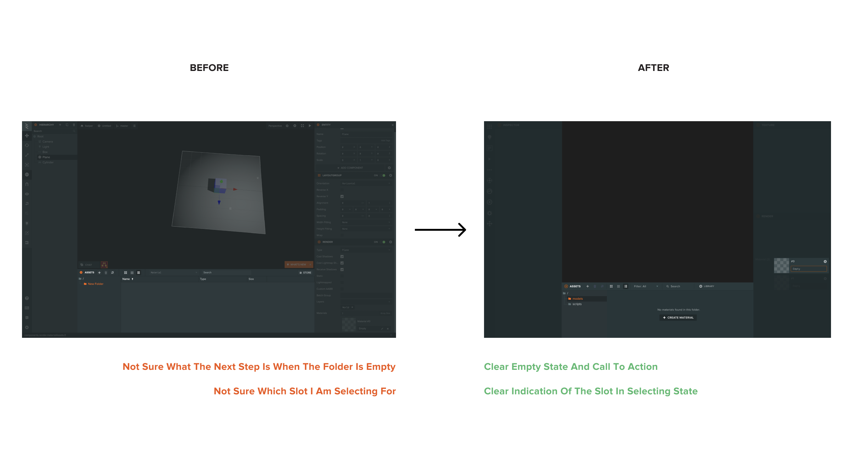 Material selection UI and UX improvement · Issue #734 · playcanvas ...