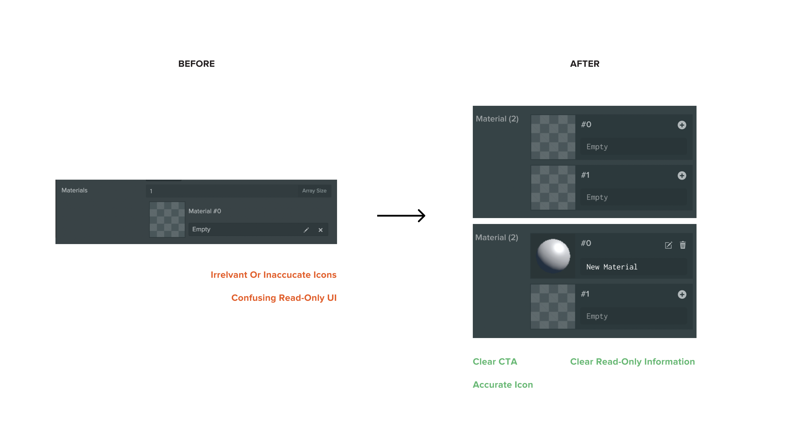 Material selection UI and UX improvement · Issue #734 · playcanvas/editor · GitHub
