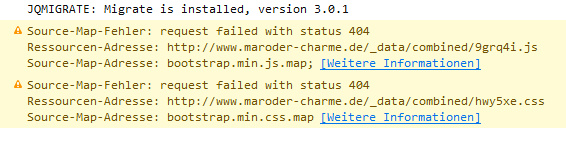 Source Map Error / Laden von gemischten Inhalten · Issue #162 · Piwigo/piwigo-bootstrap-darkroom ...