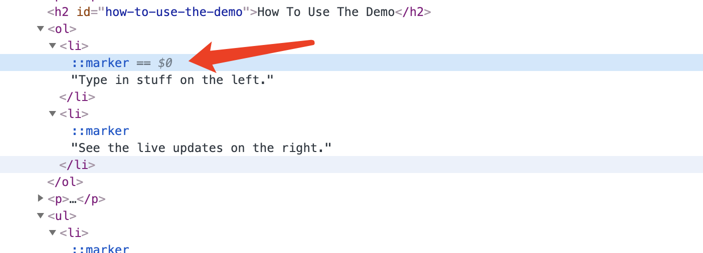 ordered lists or unordered lists can't render number identification · Issue #2091 · markedjs ...