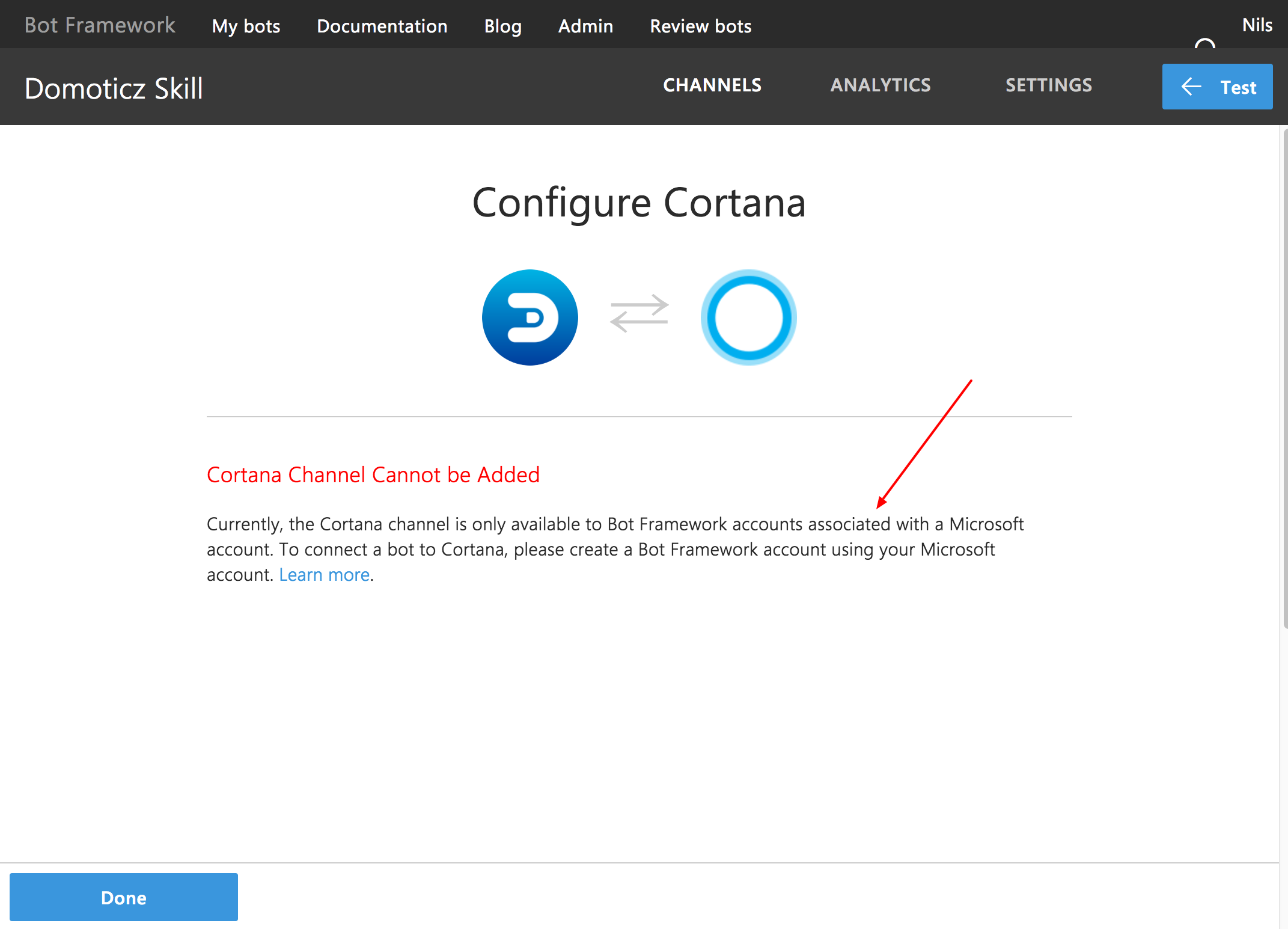 [Question] Cortana Skill says "invalid channel data"? · Issue #3173 · microsoft/botframework-sdk ...