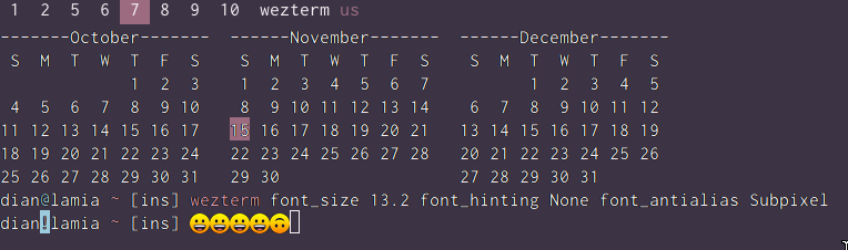wezterm displays antialiased letters in a heavier weight than Cairo · Issue #320 · wezterm ...