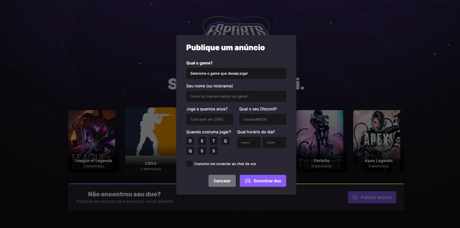 GitHub - rodrigodiasf1984/nlw-eSports-react-react-native-node.js-2022 GitHub - rodrigodiasf1984/nlw-eSports-react-react-native-node.js-2022