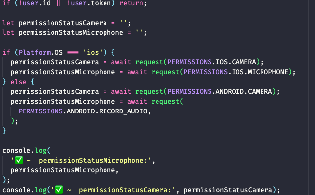 Permissions microphone does not pop up and always return unavailable · Issue #789 · zoontek ...