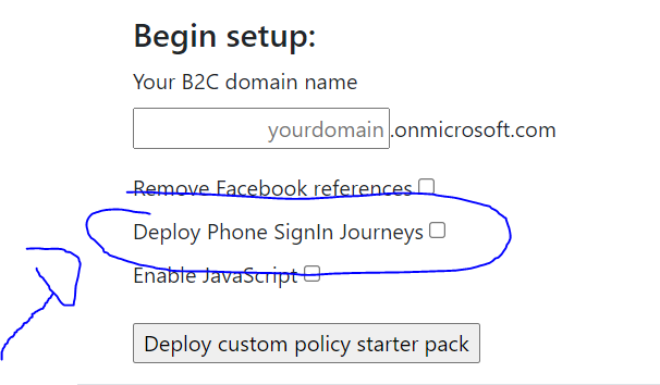 Is there a sample for Signup/Signin with phone or email custom policy like built-in flow ...